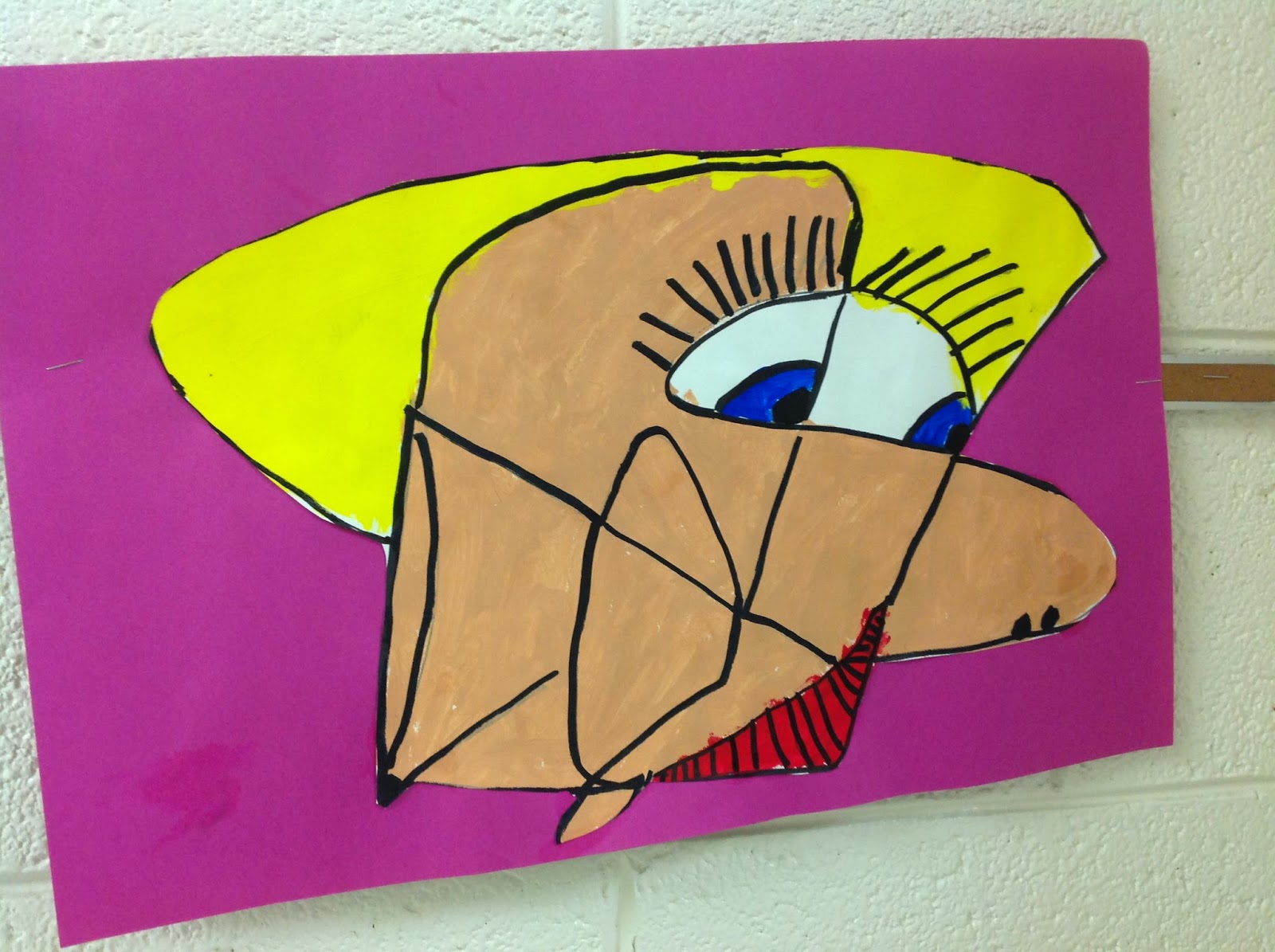 The Artsy Fartsy Art Room: Abstract Faces with 3rd Grade