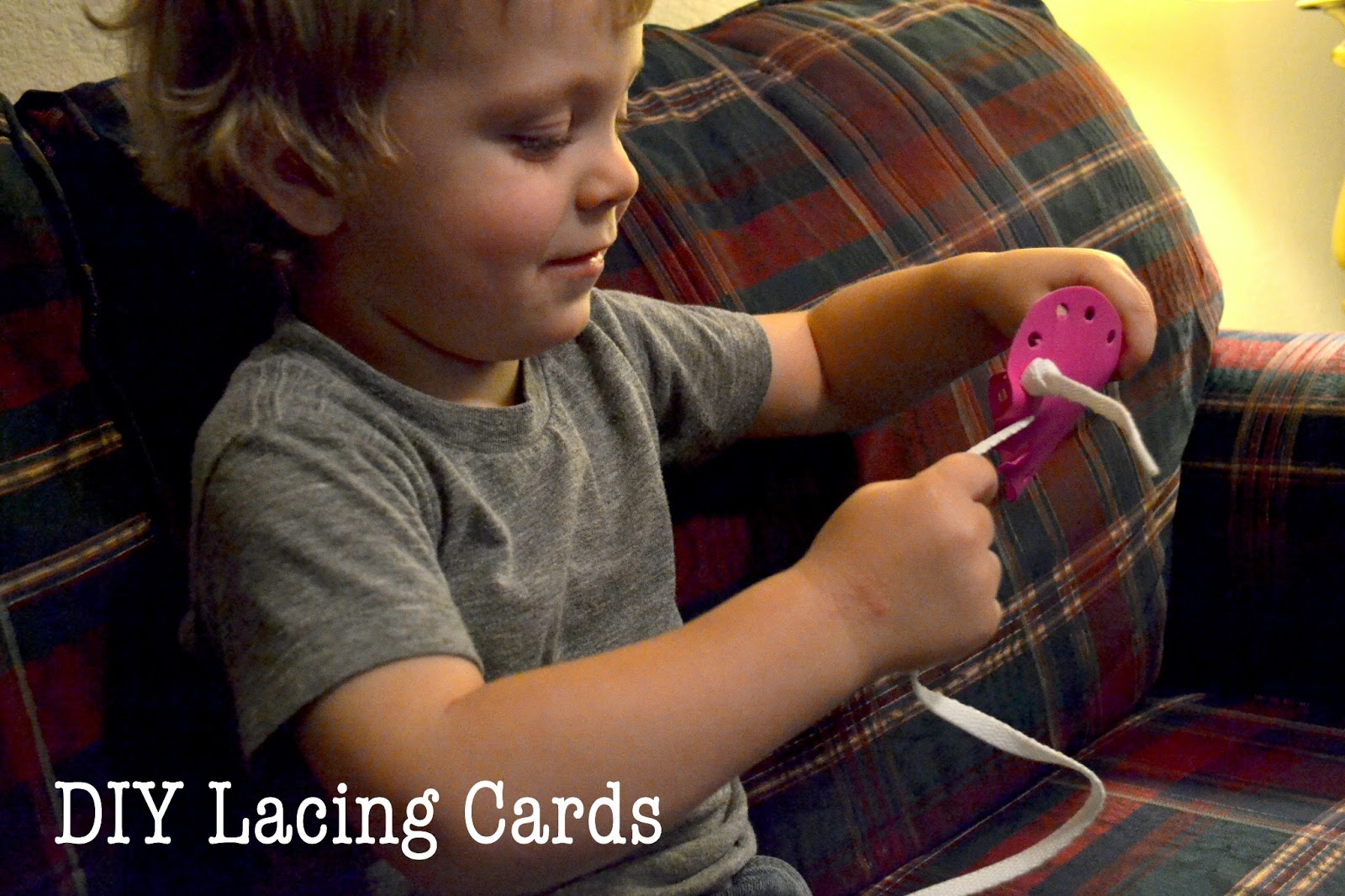 megan camille: easy DIY Lacing Cards