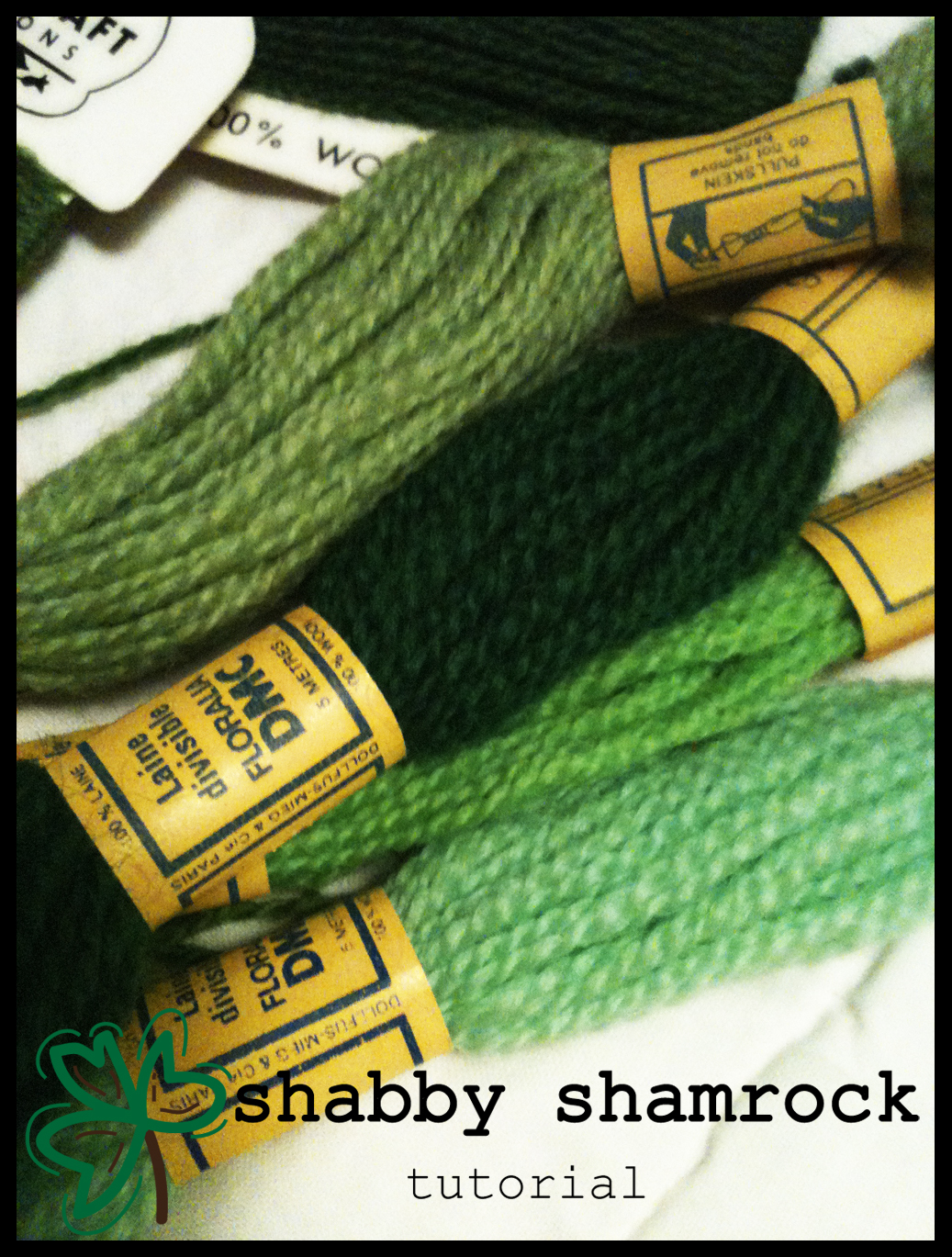 Amber June Studios: St. Patrick's Day Shabby Shamrock Tutorial