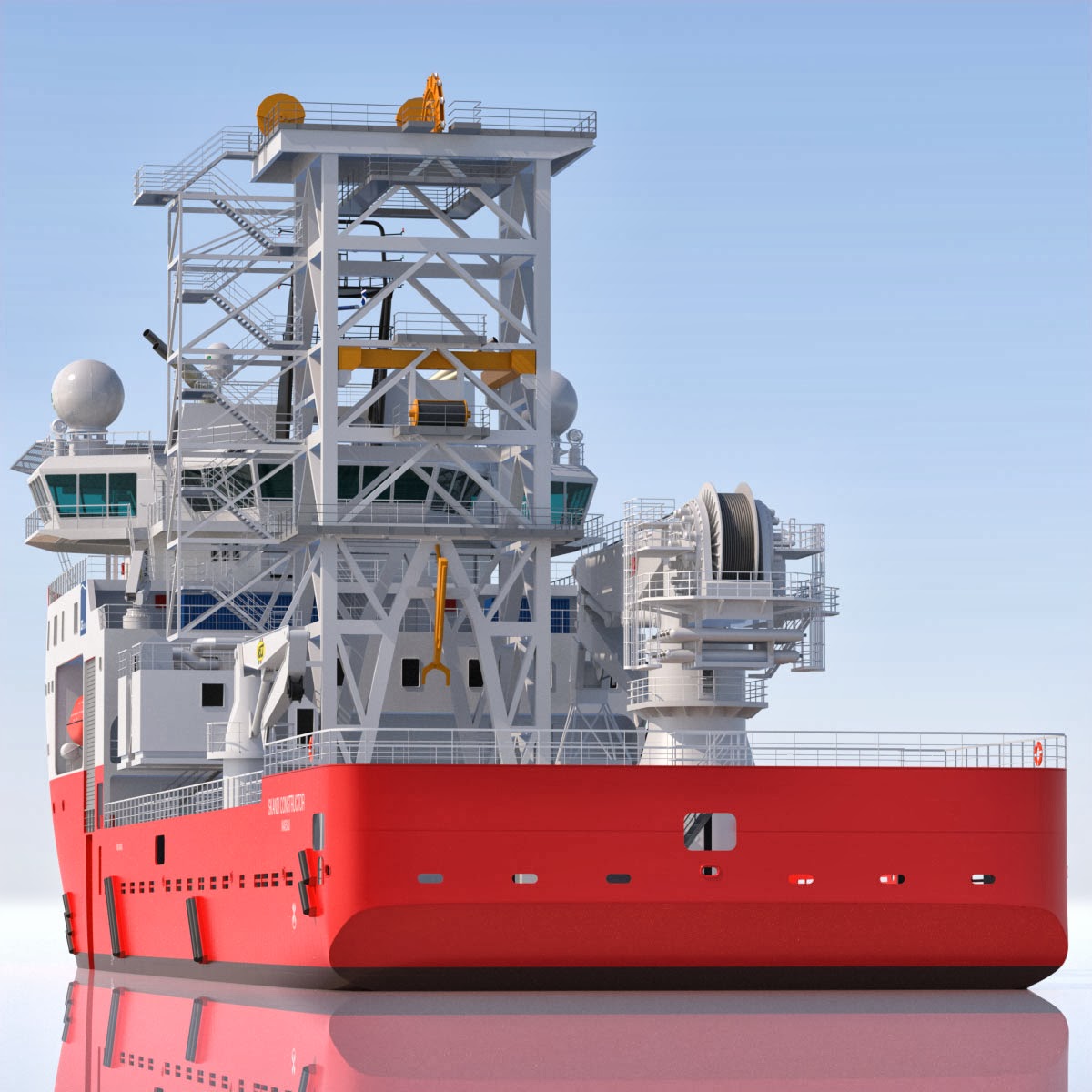 3D Custom Modelling: Construction & Well Intervention Vessel Skandi ...
