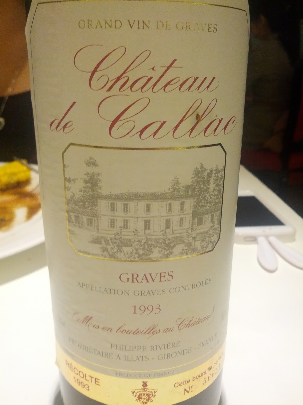 Chateau de Callac 1993, Graves, France - Ernest Talks