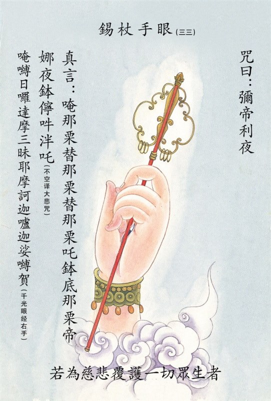 42 hand eye gestures of thousand hands thousand eyes guan shi yin pu sa ...