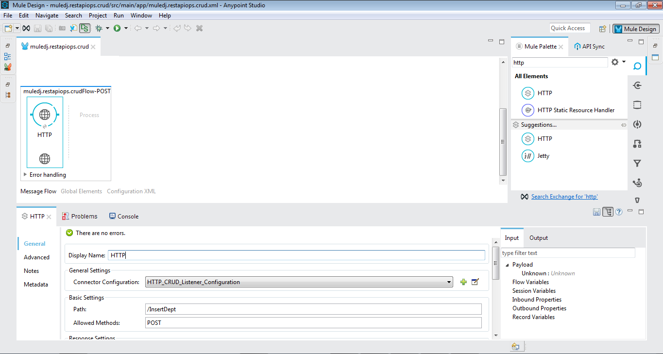 Mule ESB Tutorials: Building Restful API | CRUD Operations Mule ESB Tutorials: Building Restful API | CRUD Operations