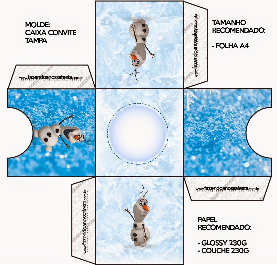 Olaf: Free Printable Boxes. - Oh My Fiesta! in english
