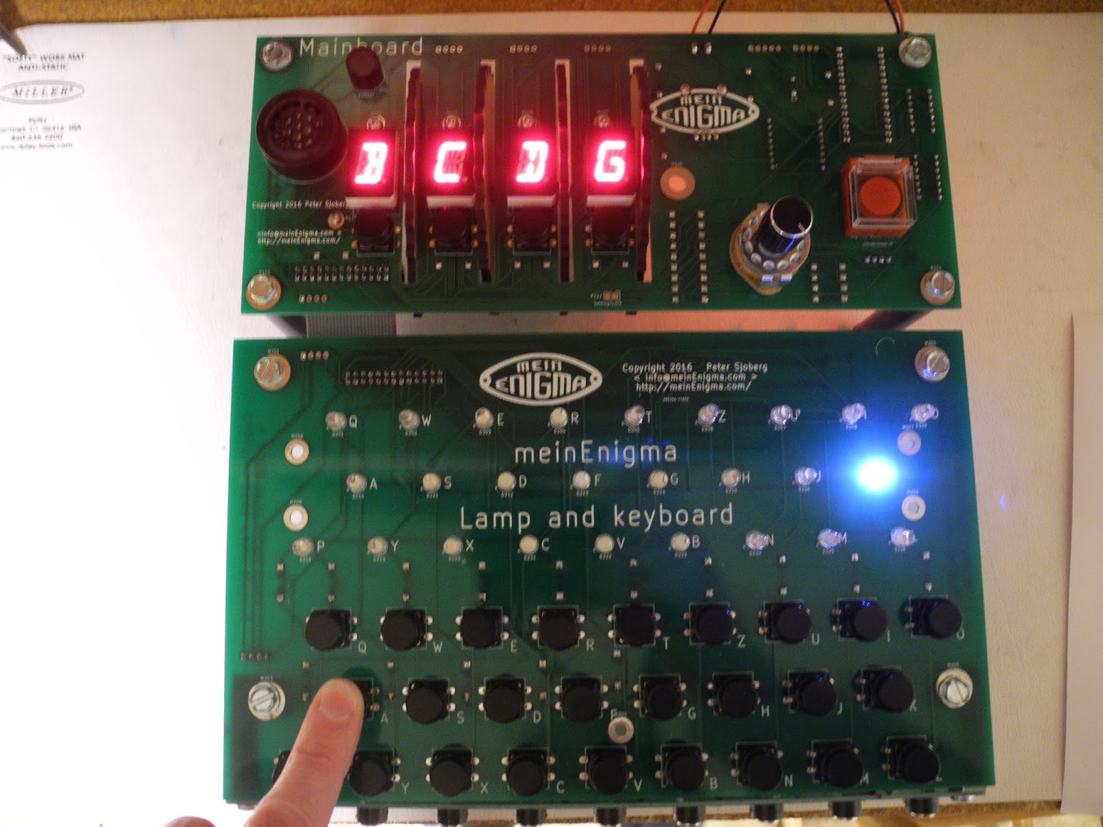 Jeff Tranter's Blog: The MeinEnigma Enigma Machine Kit - Operation
