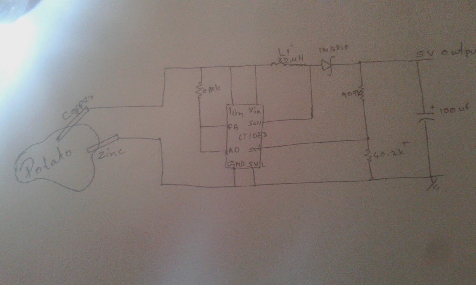 How to charge a phone using potato