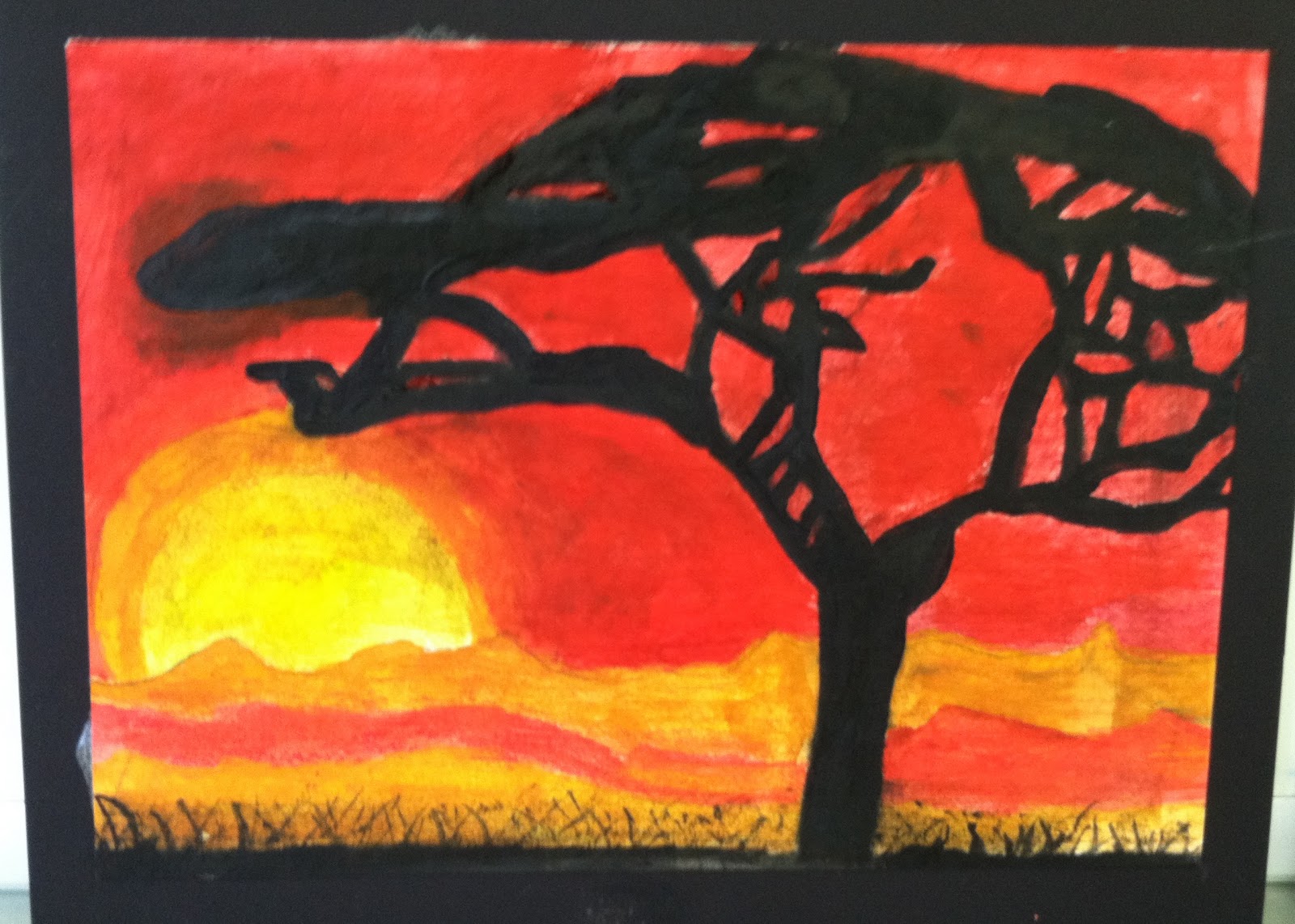 Dunham Middle School Art: African Landscape