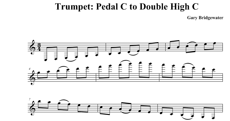 Trumpet: Trumpet: Pedal C to Double High C