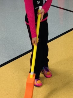 physical education station: Stick Handling Skills - Floor Hockey