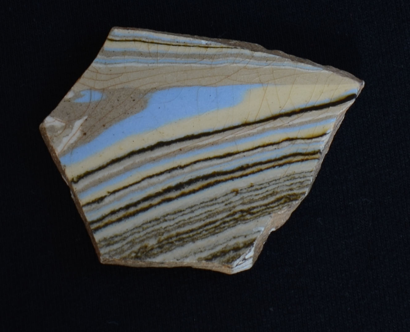 Mudlarking: Solid Agateware 1730 - 1760