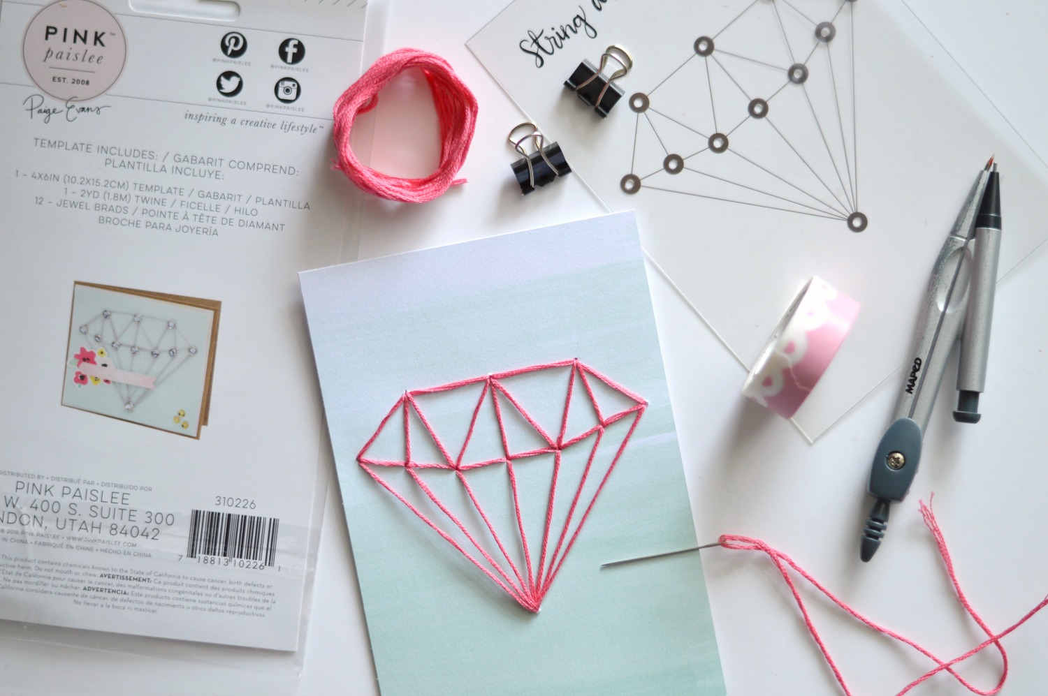 Fancy Free string art card + tutorial | Flóra Mónika Farkas