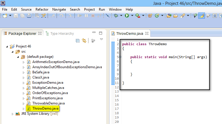 Selenium By Arun 232 Using Throw Keyword In Exception Handling