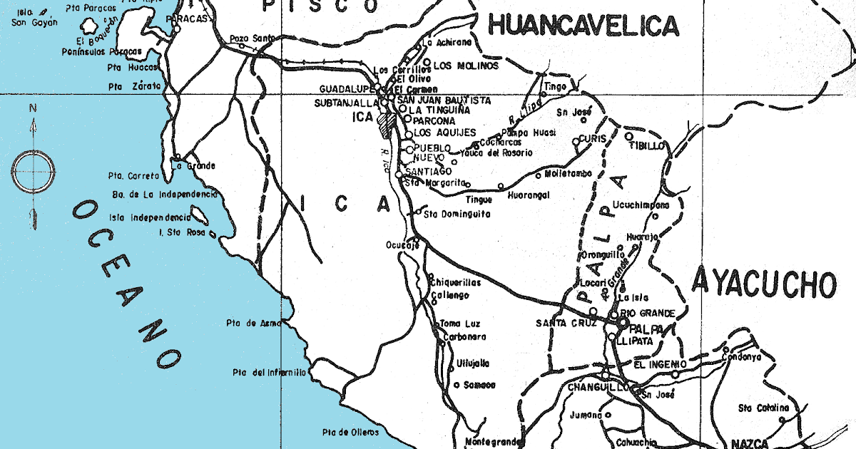 La Historia de Ica: MAPA DE LA REGIÓN ICA CON SUS 5 PROVINCIAS
