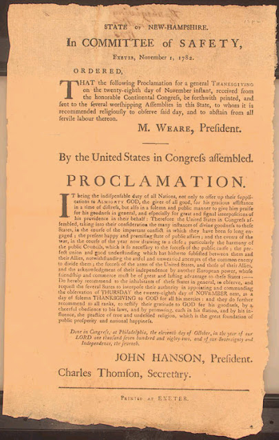 Thanksgiving Day Proclamations: PRESIDENTIAL THANKSGIVING PROCLAMATIONS