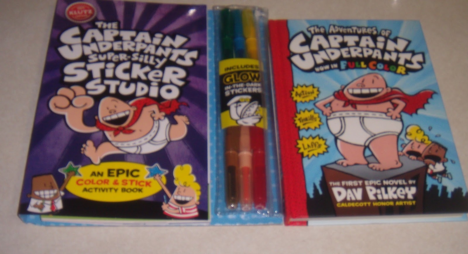 Mommie of 2: Captain Underpants Review and a Super Silly Sticker Studio ...