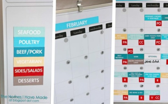 IHeart Organizing: Reader Space: Magnetic Meal Planning!