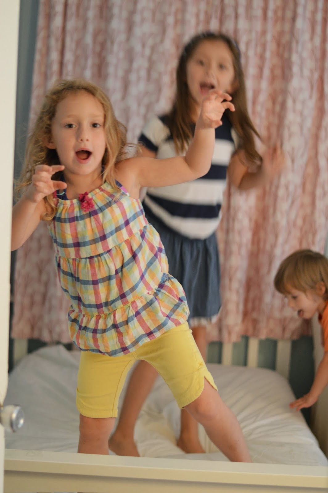 Musings on the Simple Life: Home Again Bed Jump