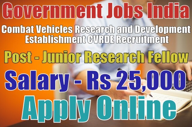 DRDO CVRDE Recruitment 2017 Direct Interview | Government Jobs India ...