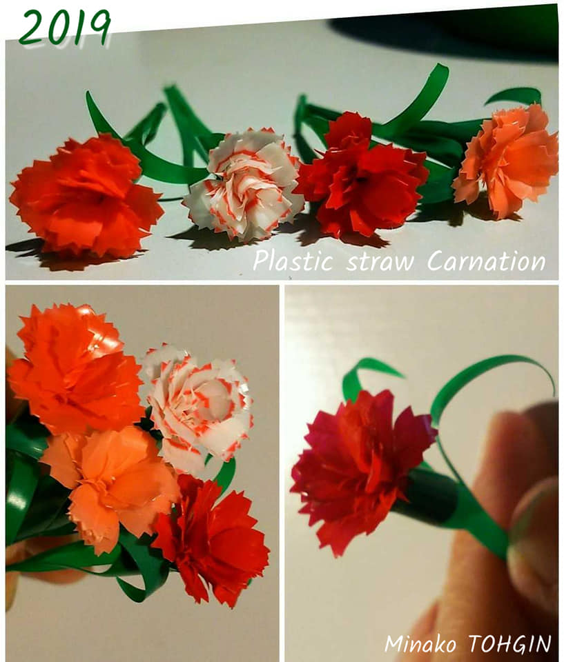 Various handmade carnation flowers 手づくりカーネーションいろいろ