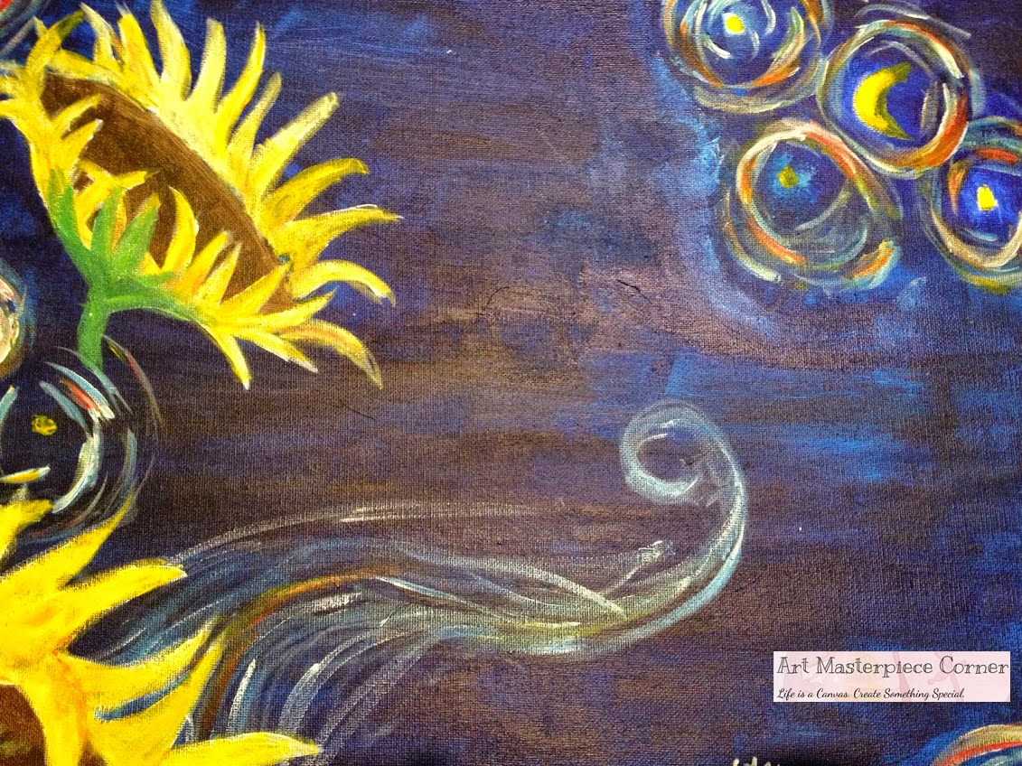 Art Masterpiece Corner: Van Gogh Inspired Sunflowers