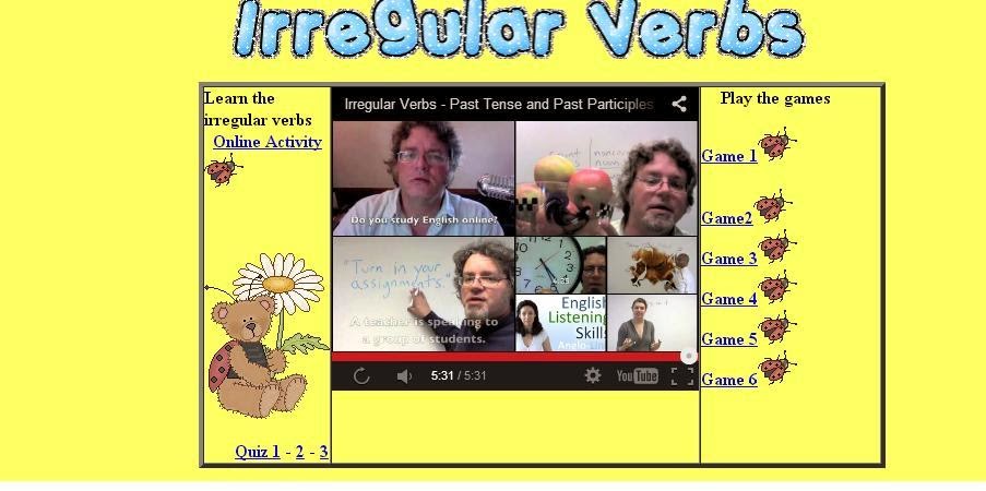 Cicle Superior speaks English!: Let's introduce the irregular verbs Cicle Superior speaks English!: Let's introduce the irregular verbs