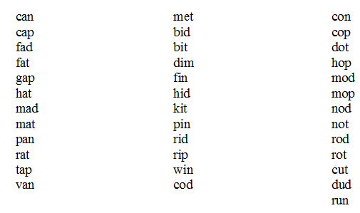 Teaching Isn't So Bad: Teaching Short and Long Vowels