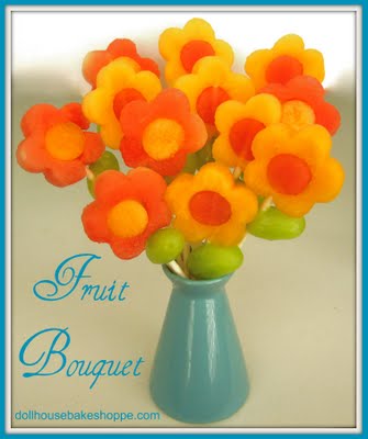 Pams Party & Practical Tips: How to make a fruit flower bouquet