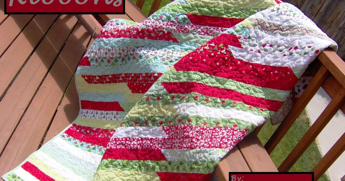 Happy Quilting: Christmas in July - Ribbons Quilt and Tutorial