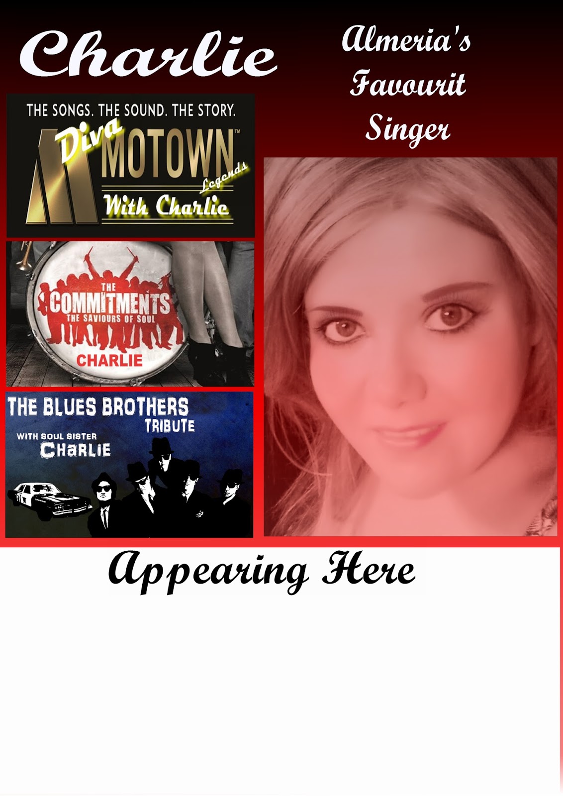 almeria live music by Charlie "the" english singer in spain