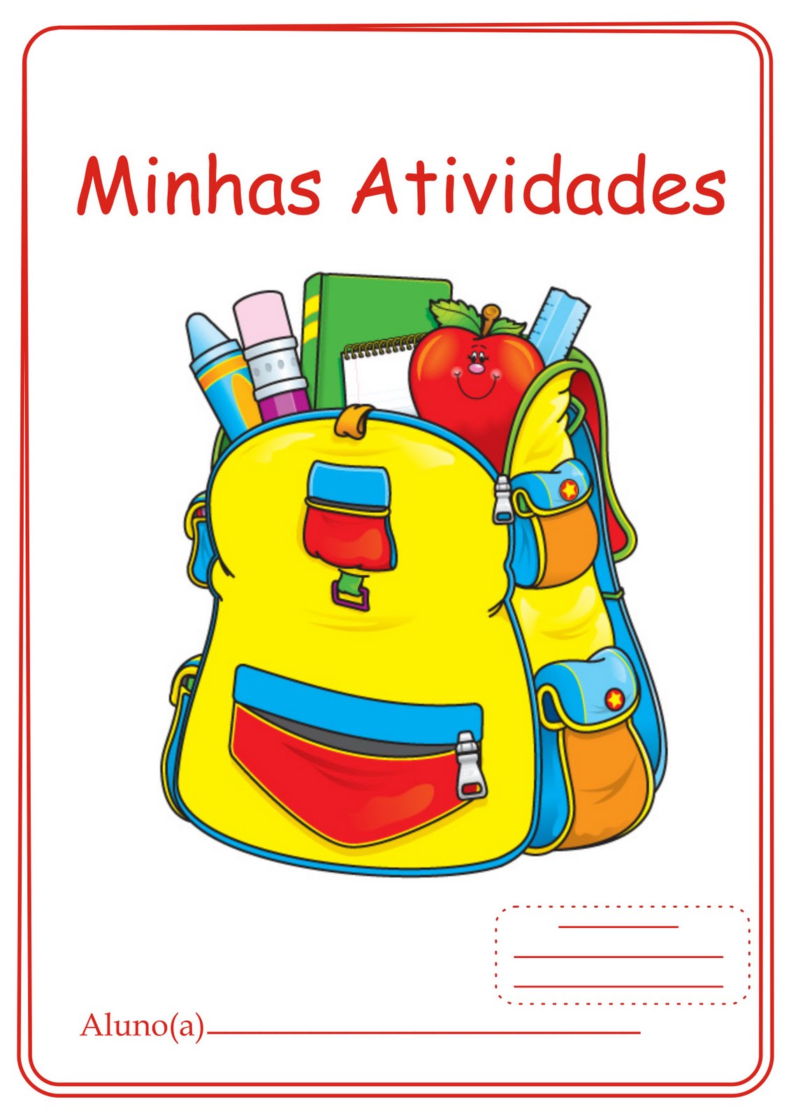 Capinhas De Atividades Para Imprimir - RETOEDU