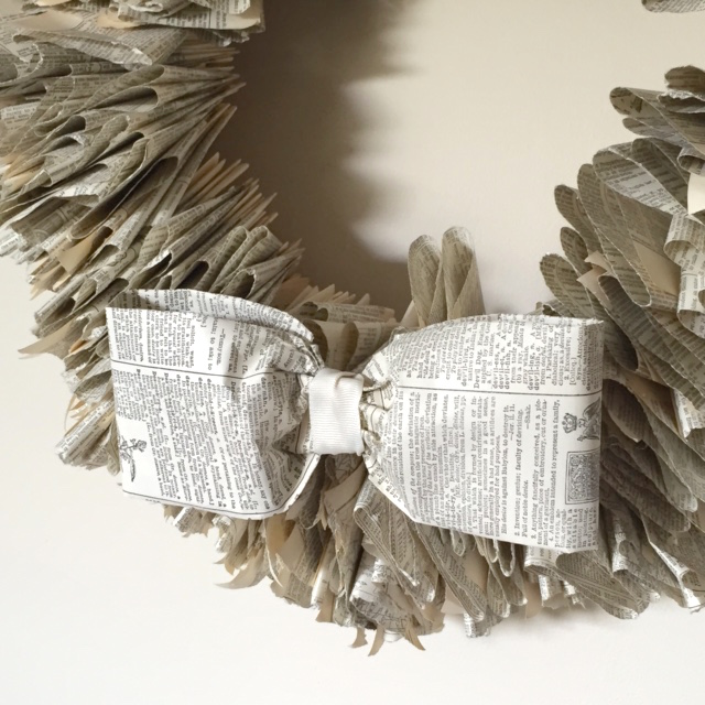 Sew Many Ways...: How to Make a Book Page Wreath...