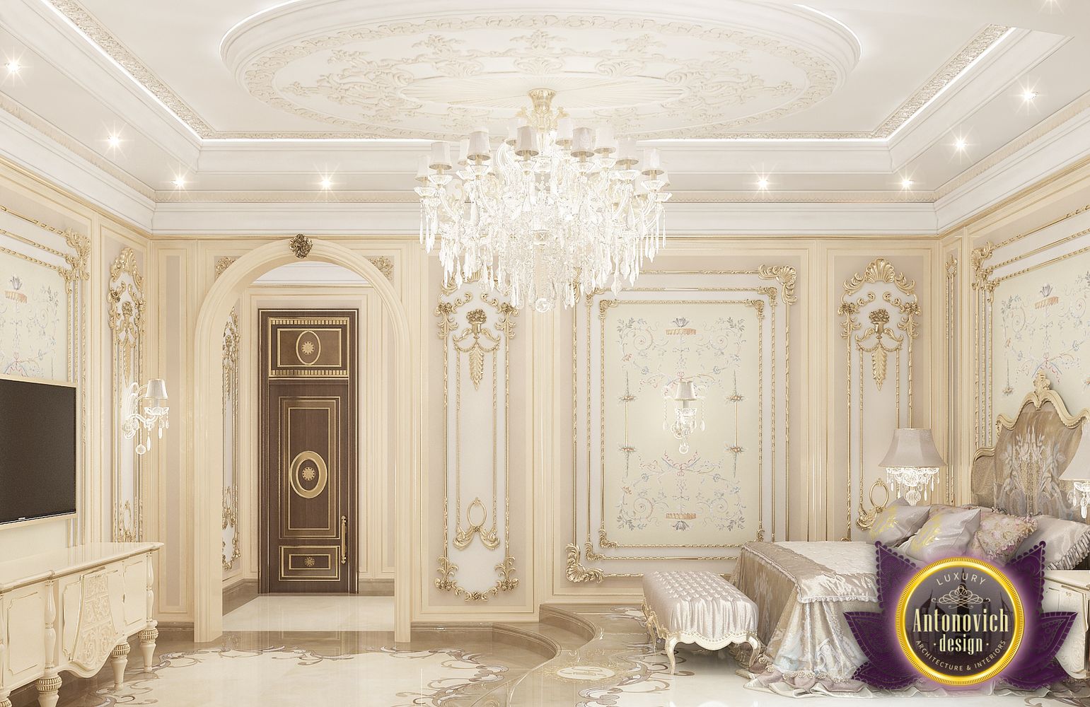 LUXURY ANTONOVICH DESIGN UAE: Bedroom design ideas of Katrina Antonovich
