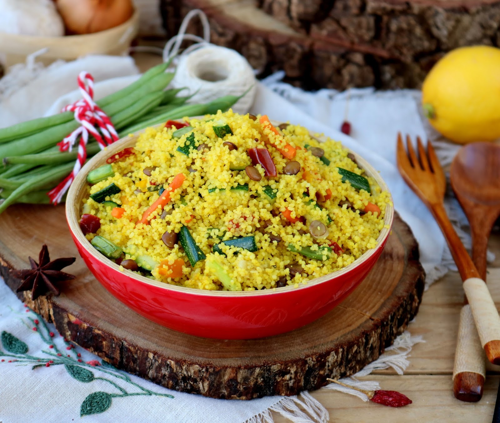 Nárwen's Cuisine - Sabores do Mundo : Couscous com Caril e Legumes