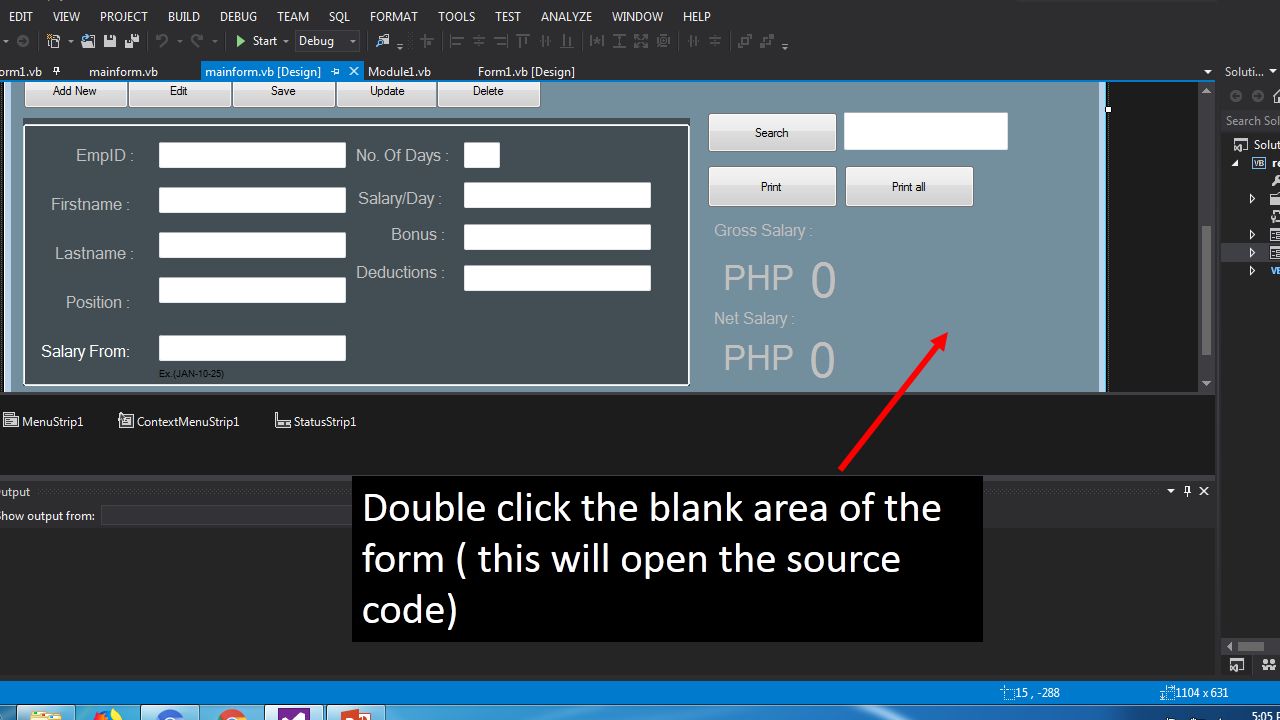 CS Basic Tutor : Activities for students: Connecting MS Access Database from MS Visual Studio
