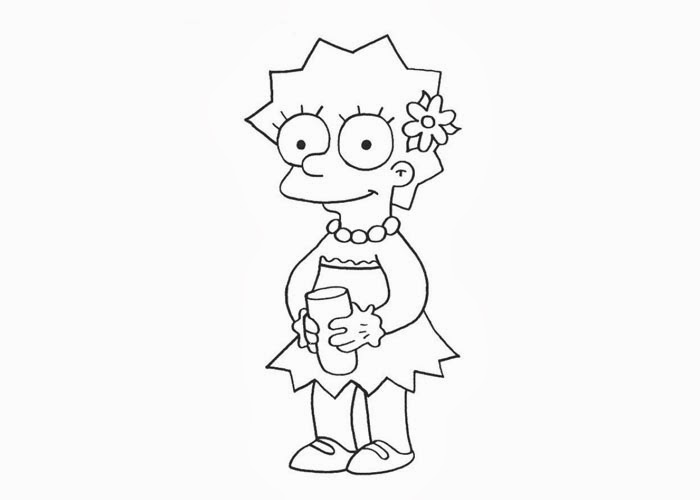 Lisa Simpson coloring pages | Free Coloring Pages and Coloring Books ...
