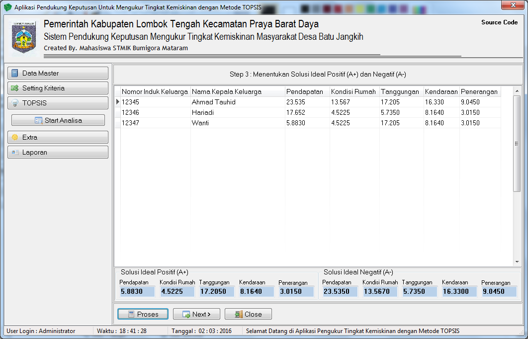 TUTORIAL DELPHI: Contoh Aplikasi TOPSIS dengan Delphi
