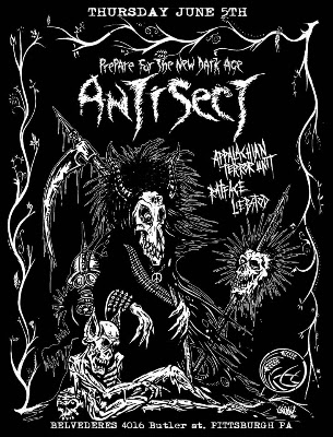 SKULL: PEACE PUNK/CRUST LEGENDS ANTISECT AT BELVEDERES JUNE 5TH