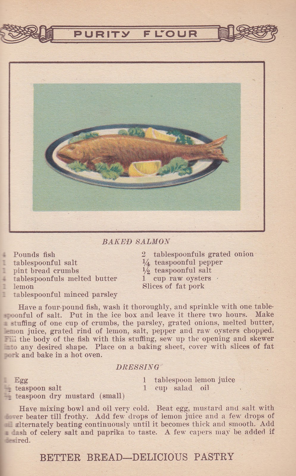 The Left Chapter: 1923's Purity Flour Cook Book w. Lemon Meringue Pie ...