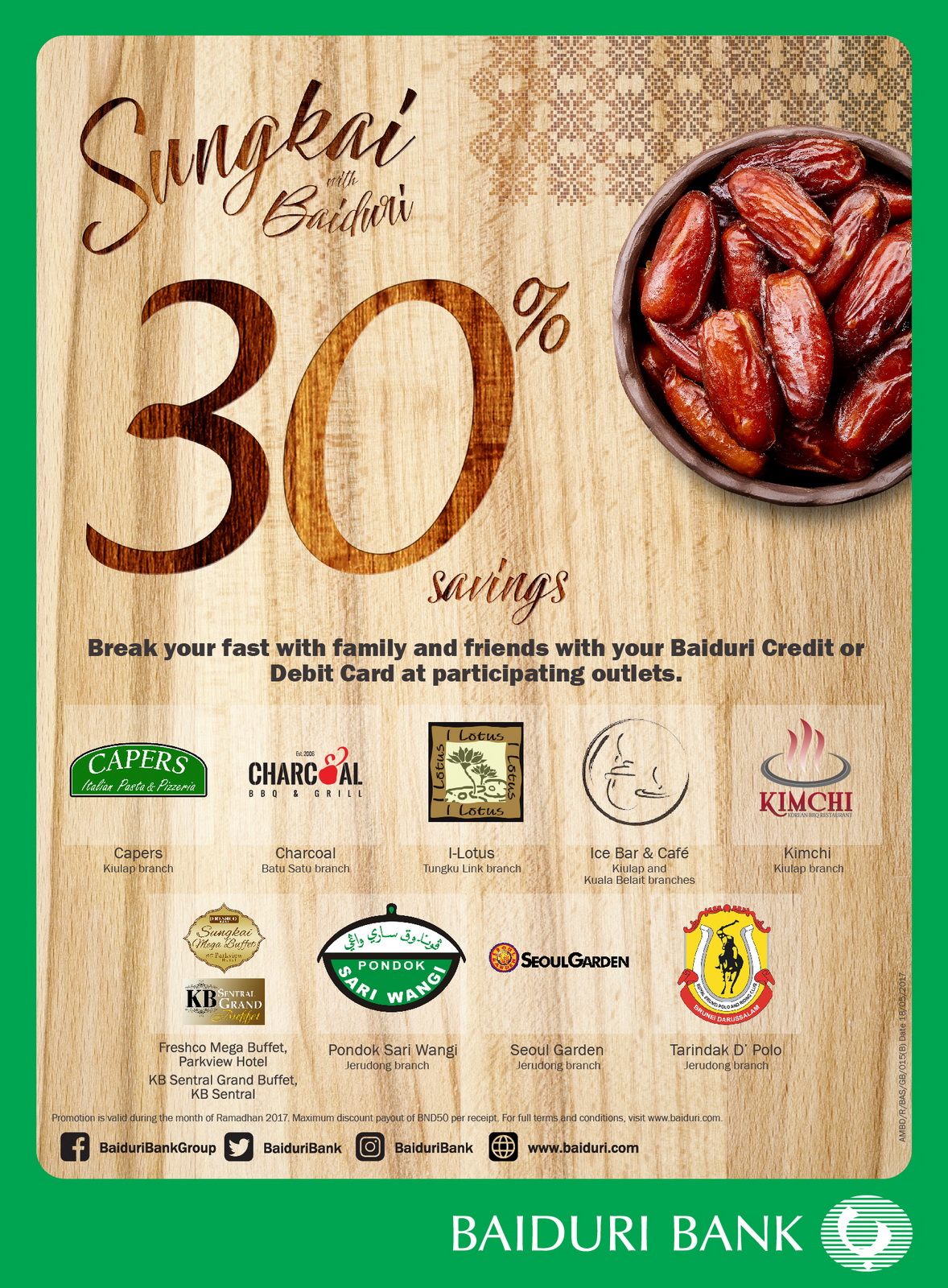 Sungkai Buffets In Brunei - iLotus