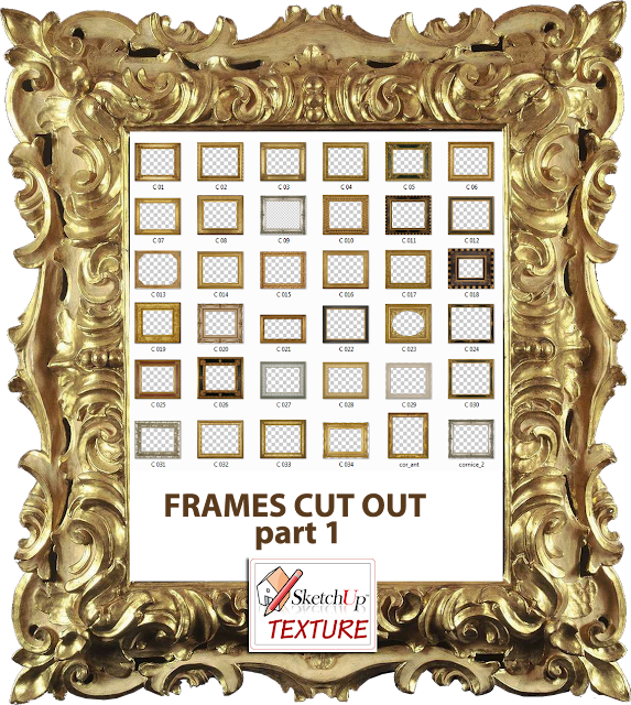 SKETCHUP TEXTURE: FRAMES CUT OUT part 1