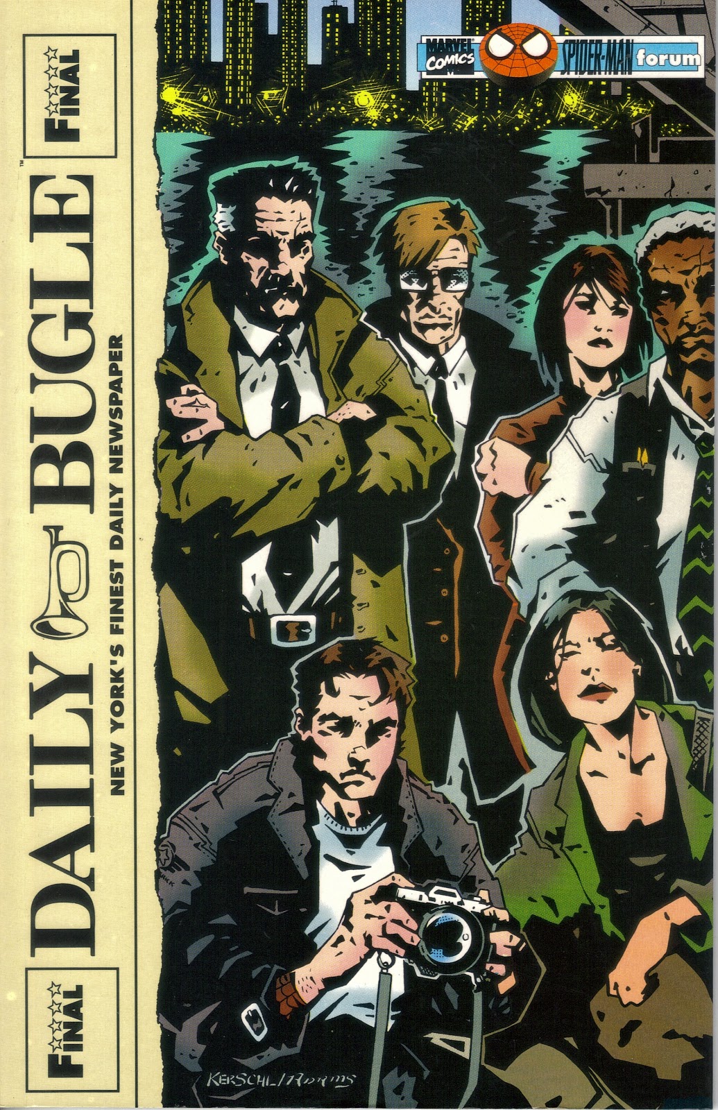 Comics firmados por sus autores: Daily Bugle por Paul Grist