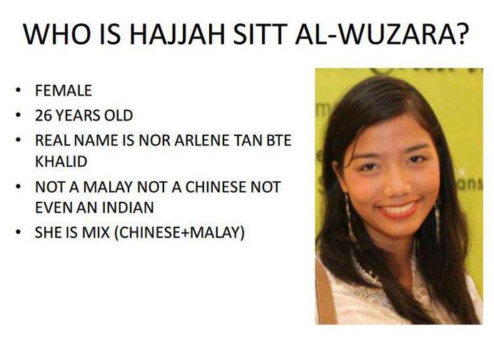 MizSya: Arlene Tan Bukan Makcik Hajjah Sitt Al-Wuzara