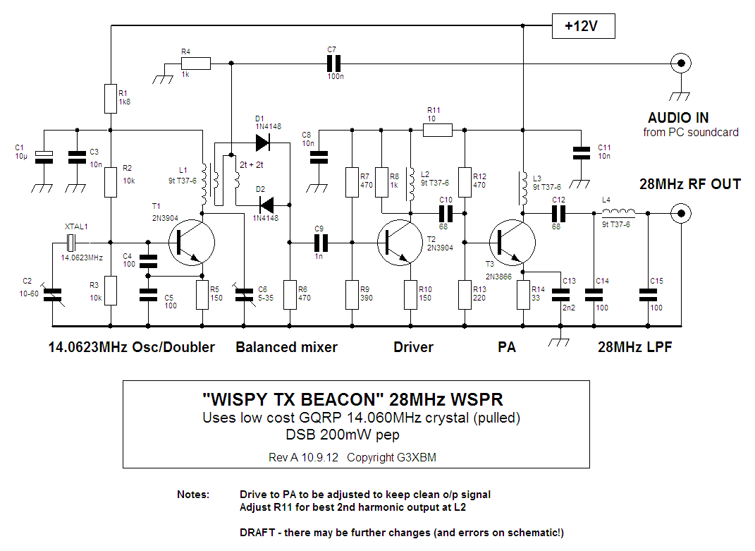 Roger G3XBM's (Mainly) Amateur Radio Blog: TX only WSPR beacon