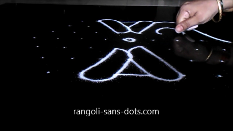 New Year rangoli designs Sangu kolam