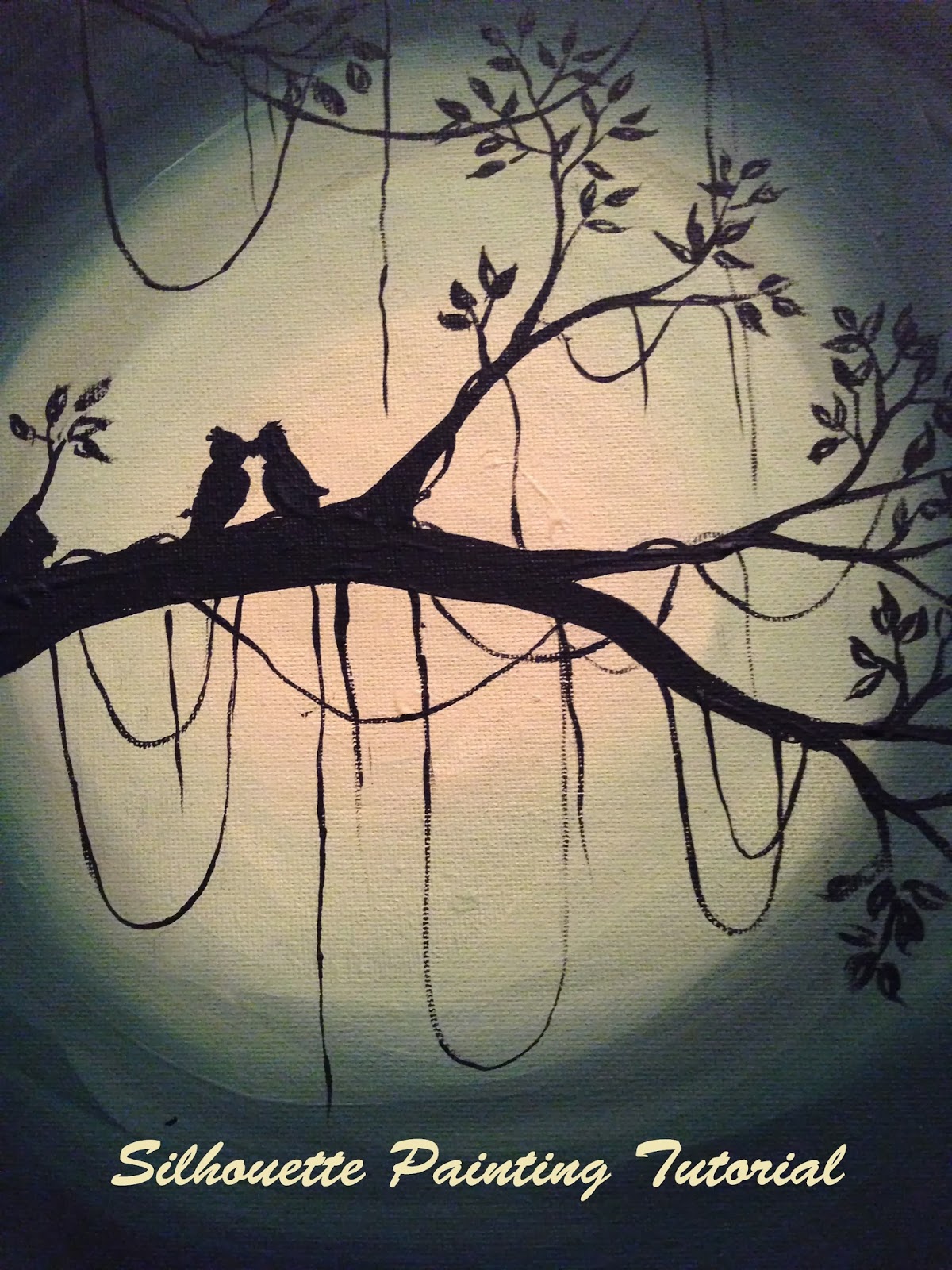 Tingedwords: Silhouette Painting Tutorial