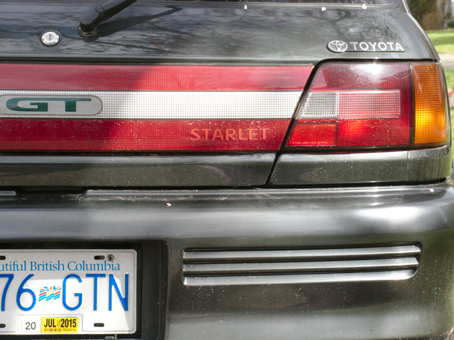 Old Parked Cars Vancouver: 1990 Toyota Starlet GT Turbo