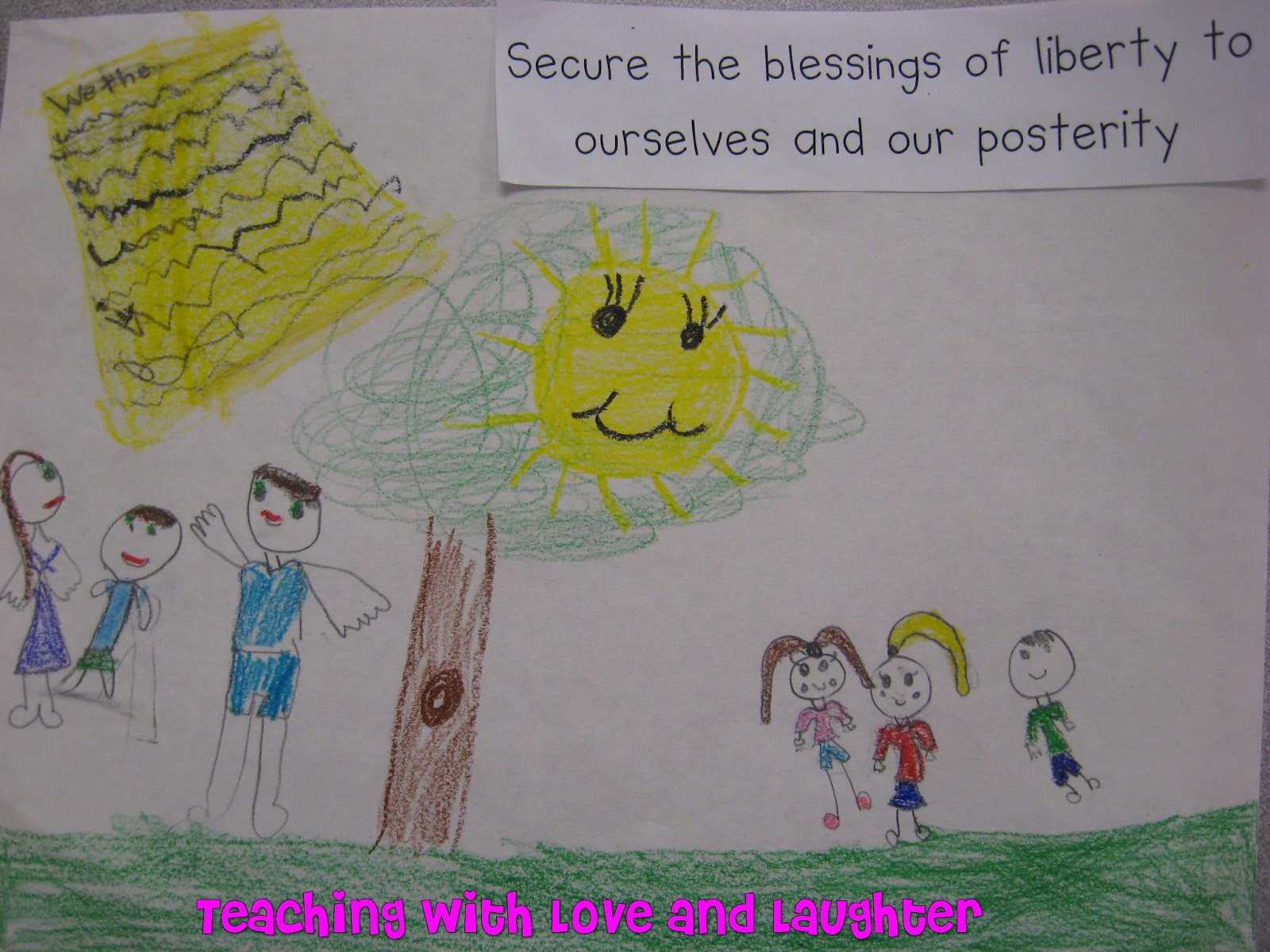 Teaching With Love and Laughter: American Flag Cut and Paste Activity ...