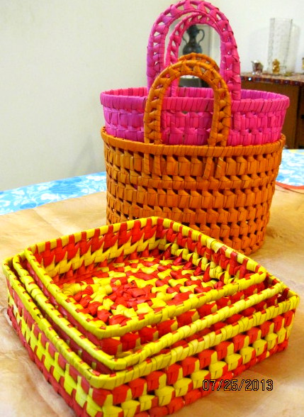 Colourful handwoven Kottan baskets from Chettinad inTamilnadu – The ...