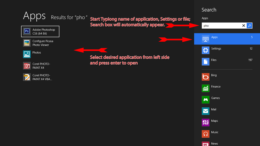 My Tutorial Guide: Windows 8 - How search any installed software ...