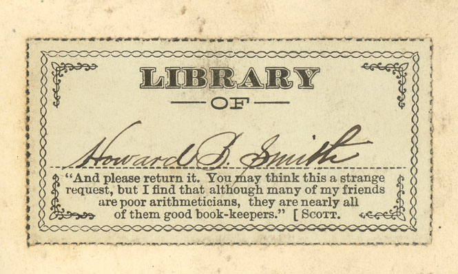 BOOKTRYST: Bookplates in a Printer's Library, Part II